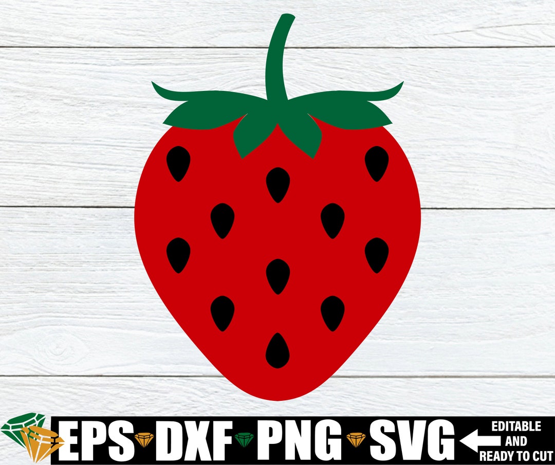 Strawberry Svg, Strawberry Clipart, Strawberry Cute File, Summer Svg ...