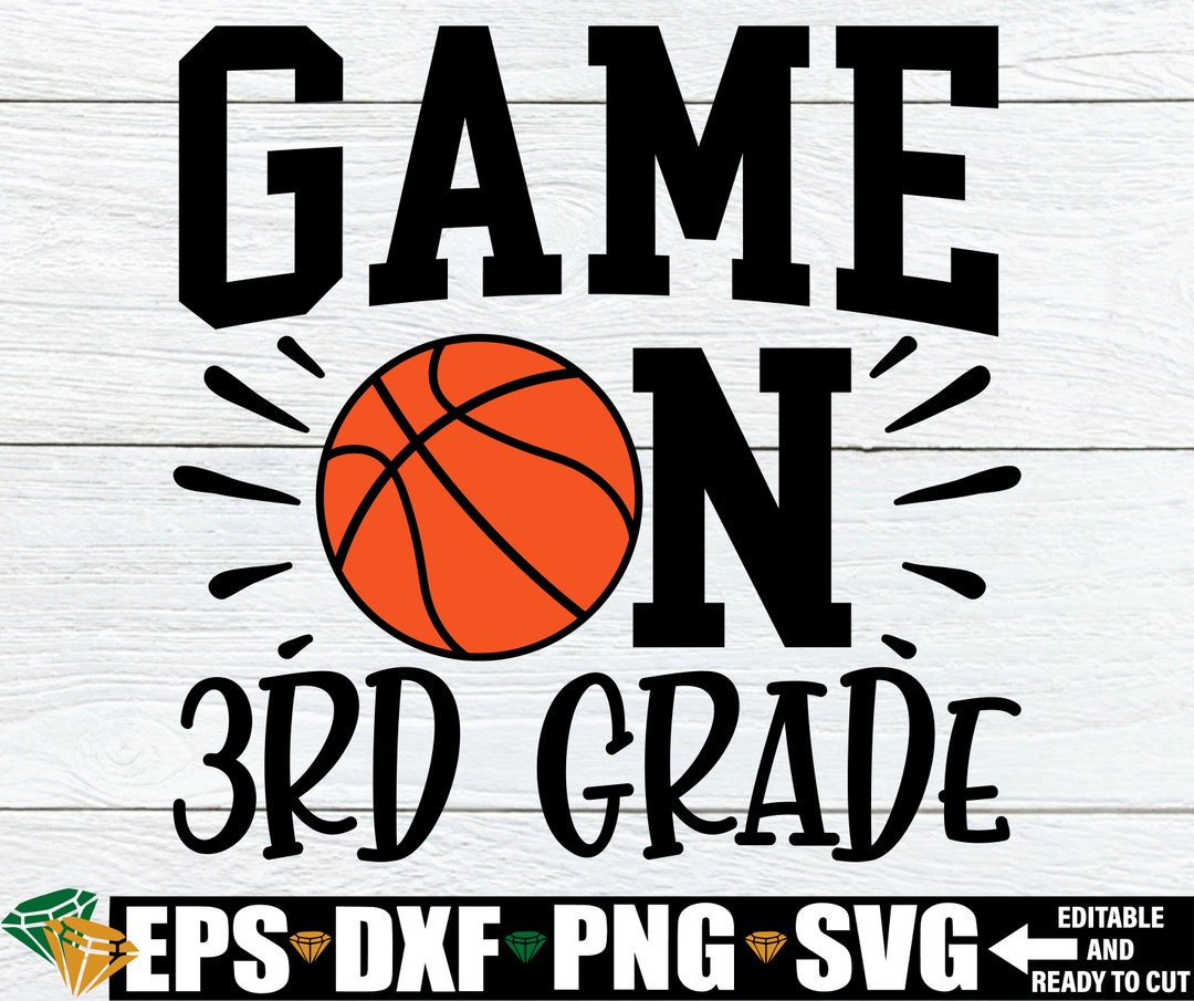Game on 3rd Grade, Third Grade Svg, Third Grader Svg, 3rd Grade Shirt ...