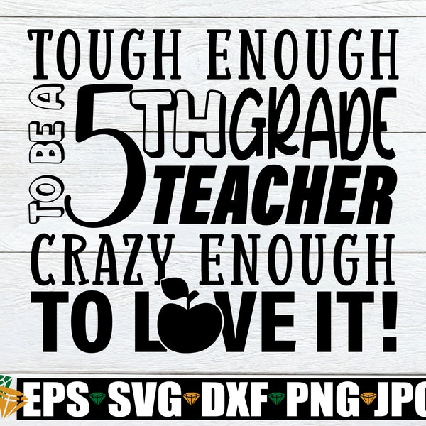 5th Grade Teacher Shirt - Etsy