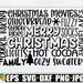 Christmas Subway Art, Christmas Typography, Christmas Word Art ...