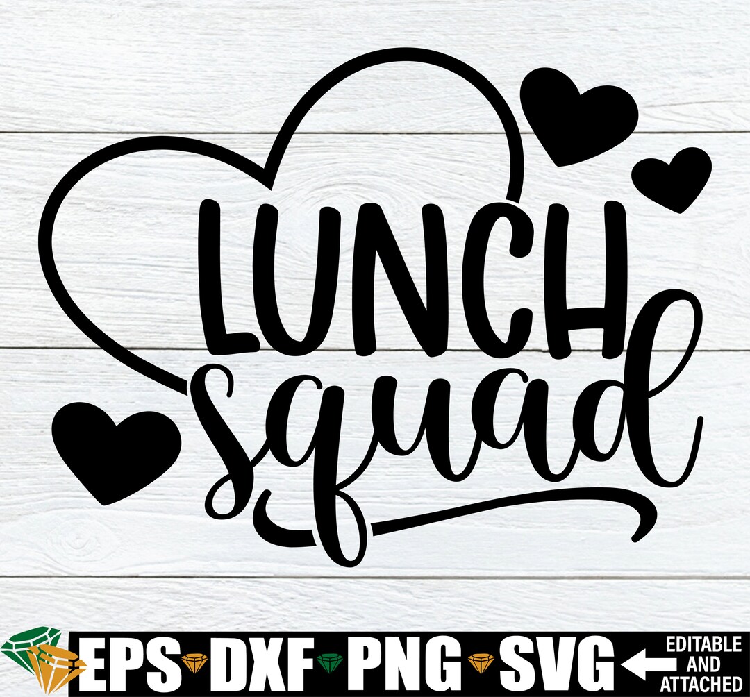 Lunch Squad, Matching Lunch Lady Shirts Svg, Lunch Lady First Day of ...