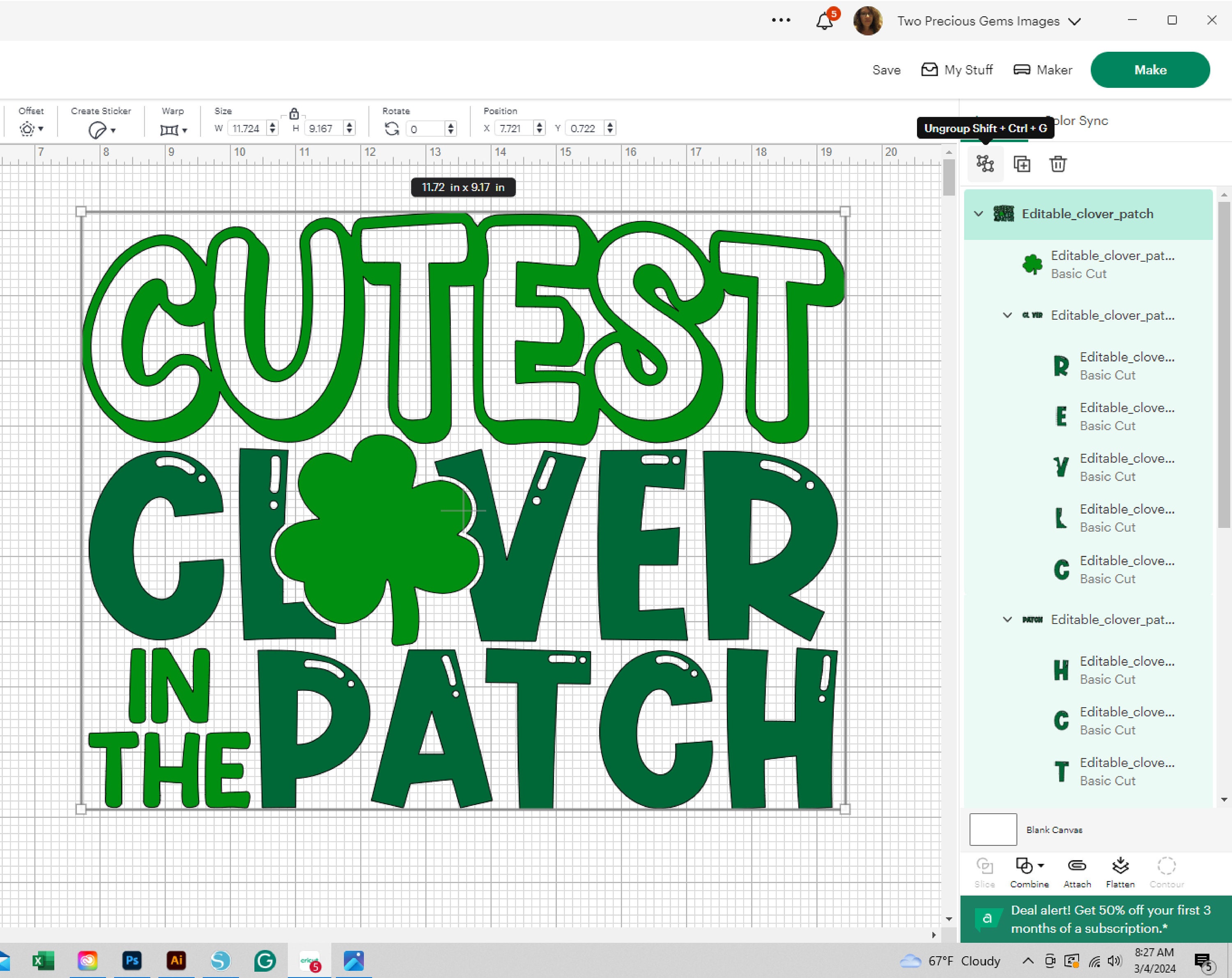 Cutest Clover in the Patch, St. Patrick's Day Svg, Kids St. Patrick's ...