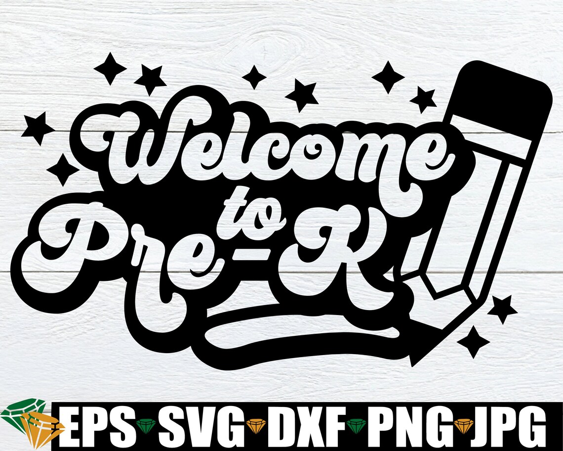 Welcome to Pre-k Retro Pre-k Teacher Svg Retro Pre-k Sign - Etsy