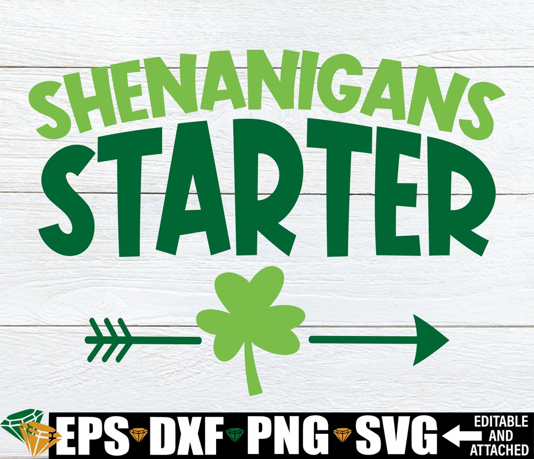 Shenanigans Starter, St. Patrick's Day Svg, Kids St. Patrick's Day Svg ...