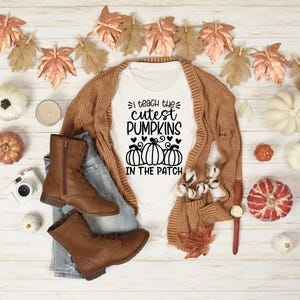 I Teach the Cutest Pumpkins in the Patch Svg, Halloween Teacher Svg ...