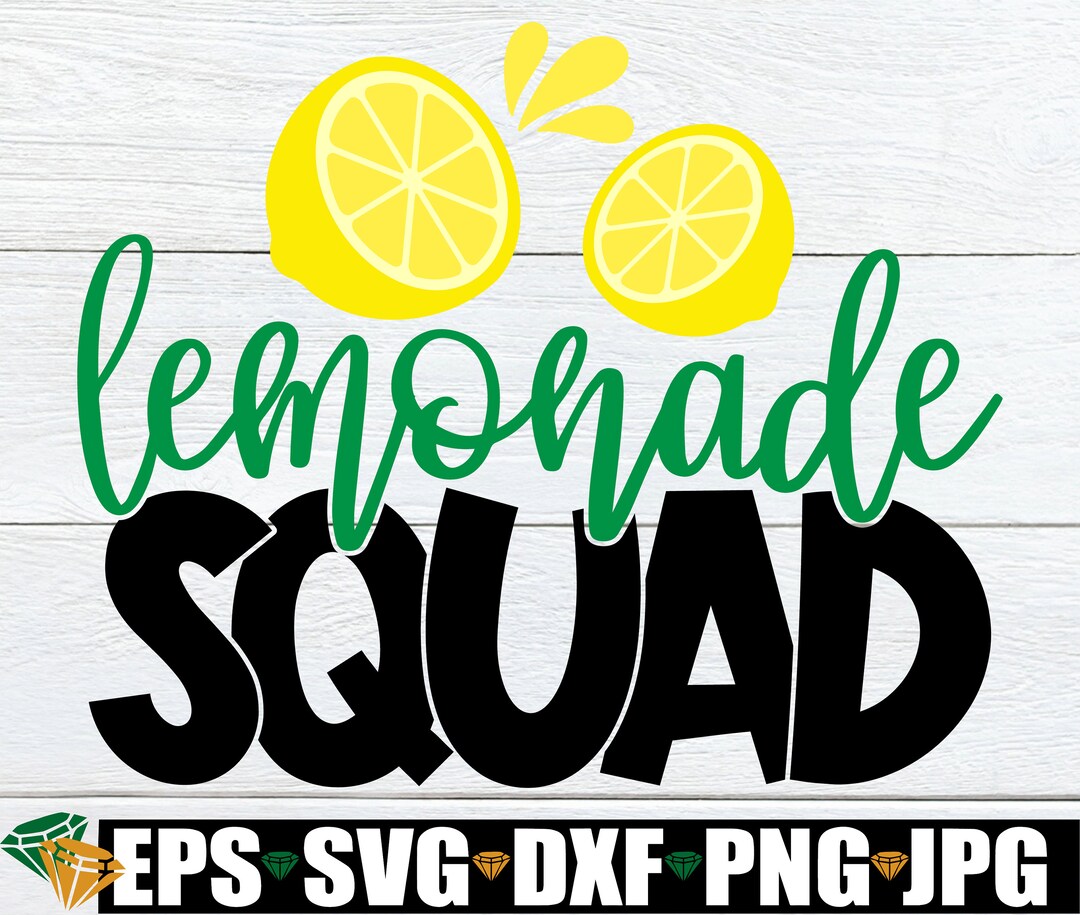 Lemonade Squad, Summer Svg, Lemonade Svg, Lemonade Stand Svg, Matching ...