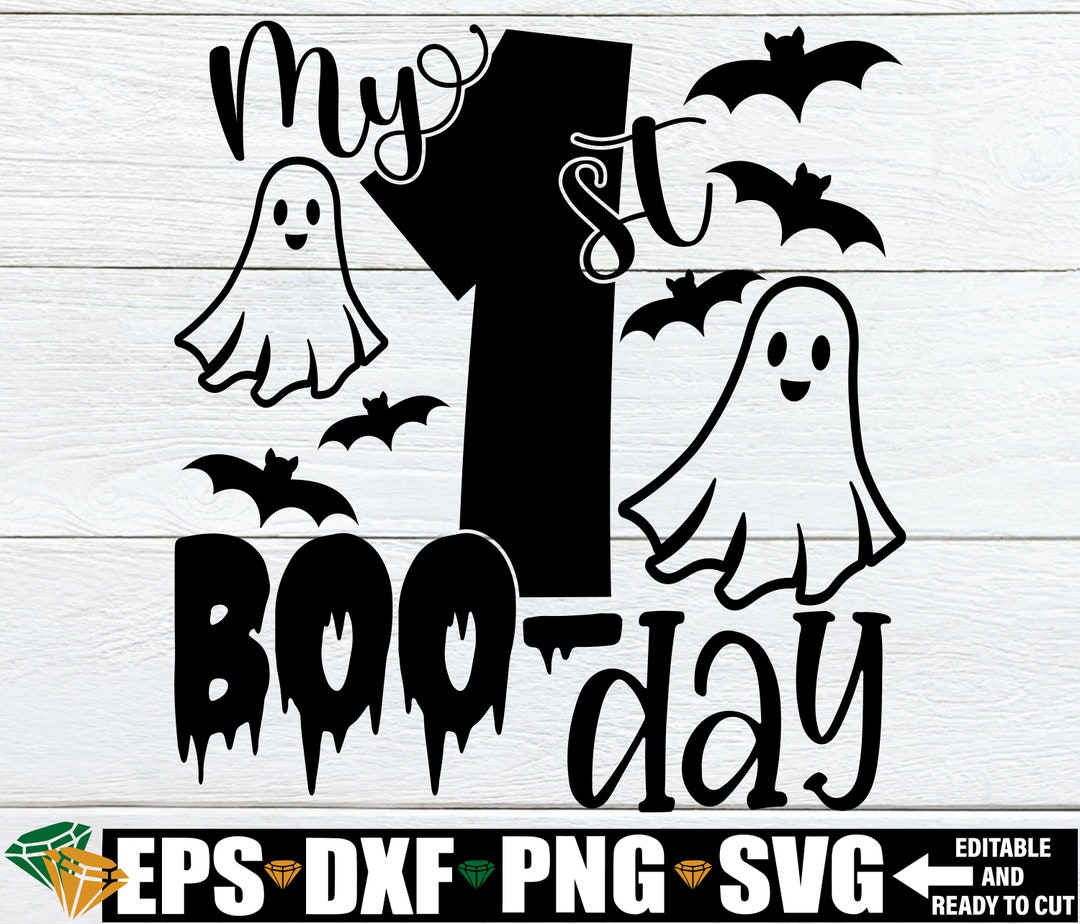 My 1st Boo-day Svg, Halloween Birthday Svg, First Boo Day Shirt Svg ...