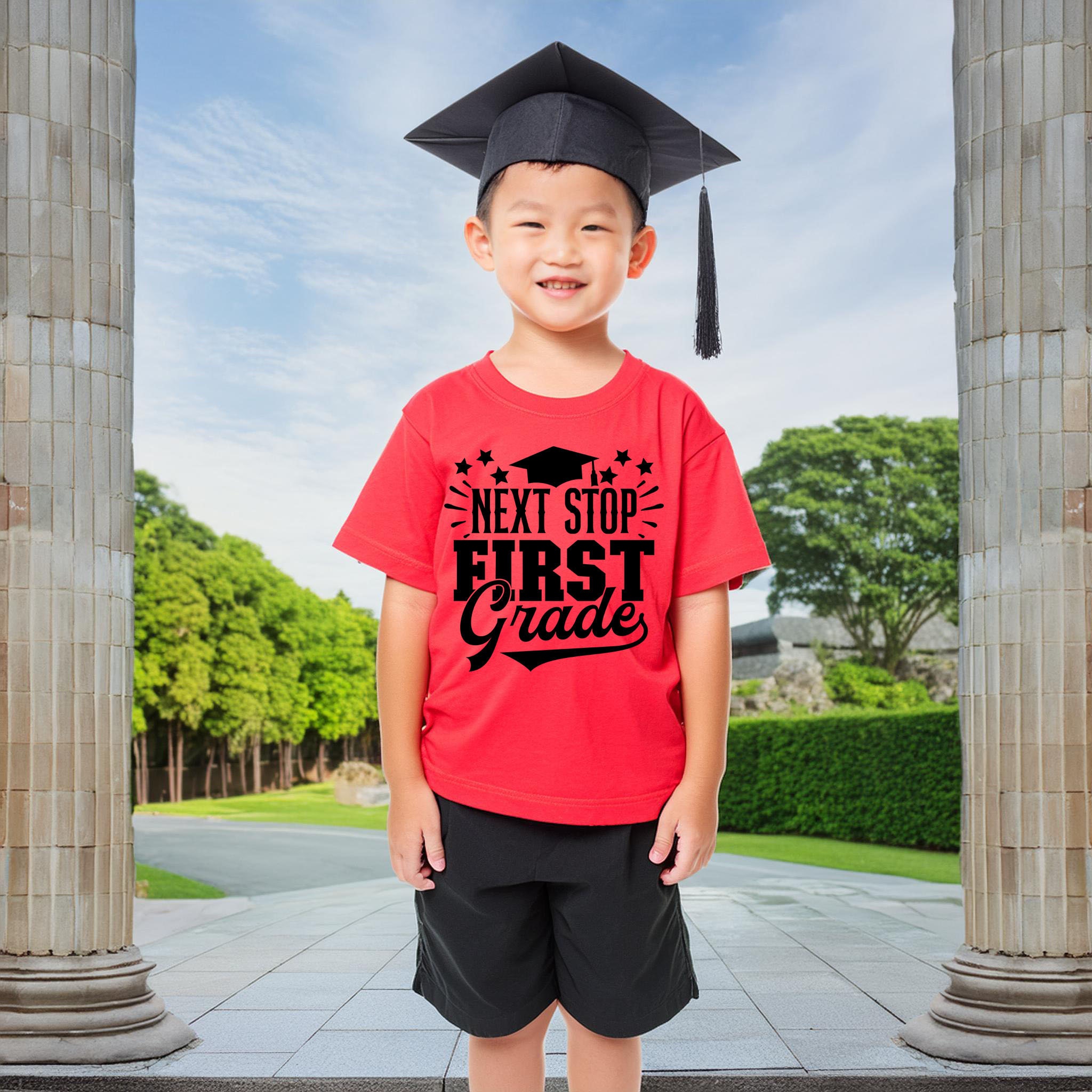 Next Stop First Grade, Kindergarten Graduation Svg, Kindergarten Grad ...