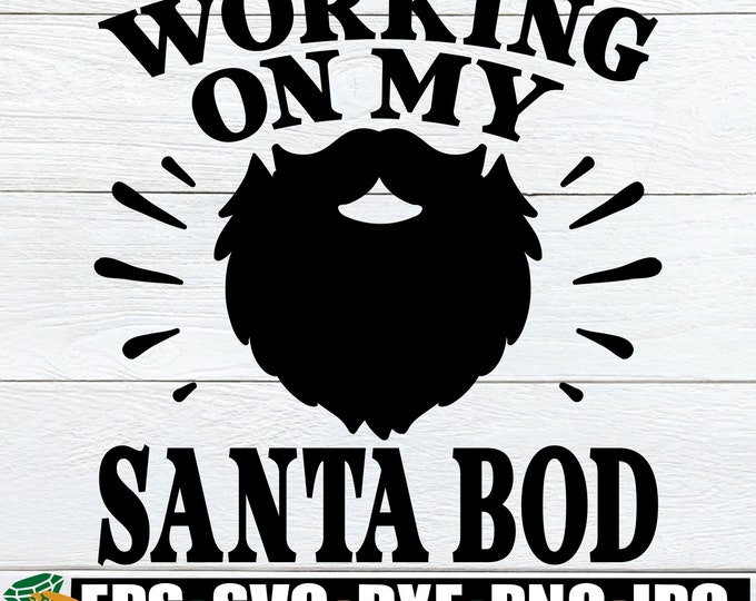 Santa Bod SVG, Christmas Svg, Men's Christmas Svg, Dad Christmas Svg ...