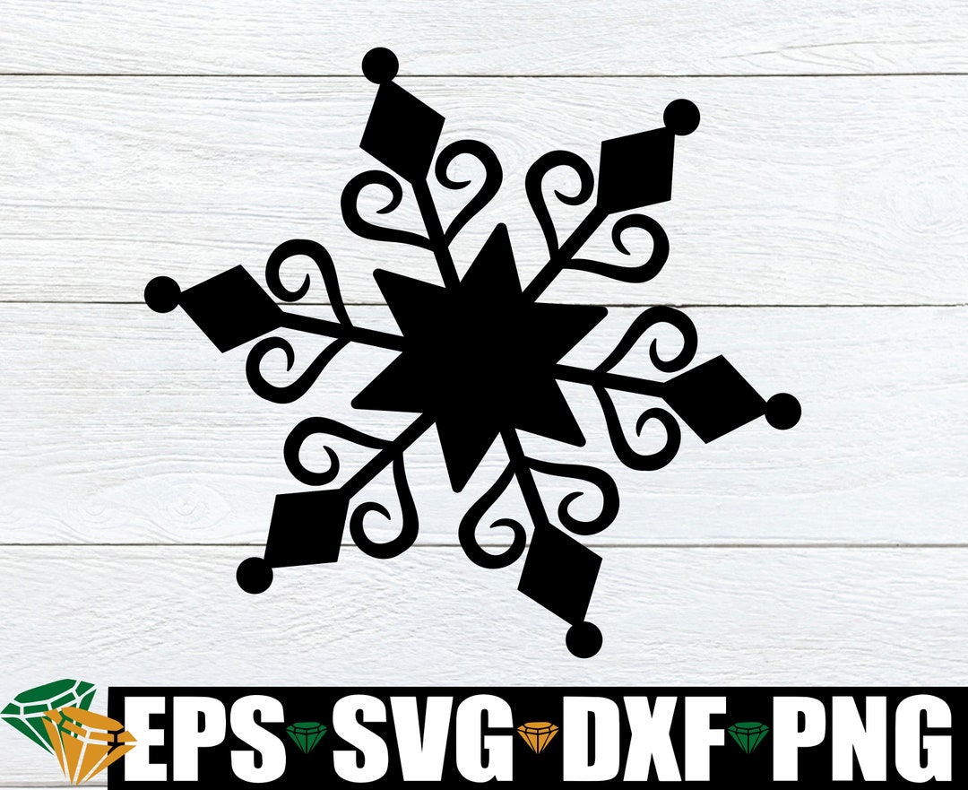 Snowflake Svg, Snowflake Digital Download- Svg Epd Dxf and Png ...