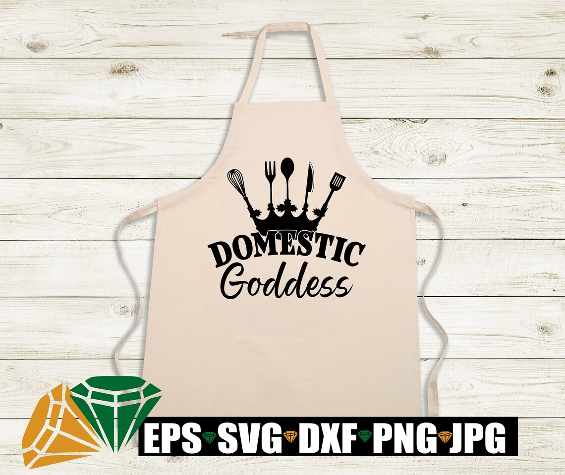 Domestic Goddess. Utensil Crown. Queen of the Kitchen. Cut File ...