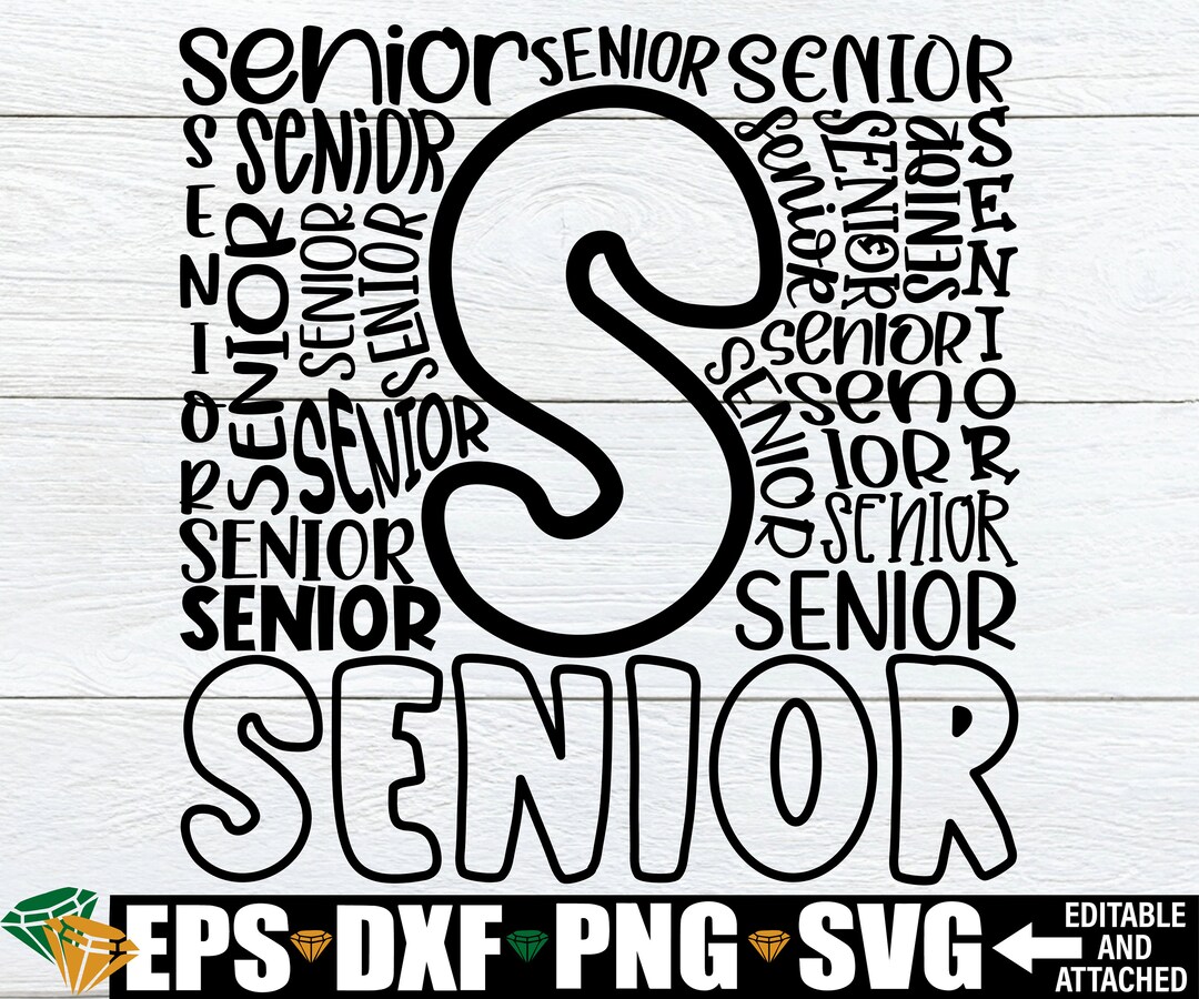 Senior Svg, Senior Word Art Svg, Senior Back to School Shirt SVG PNG ...