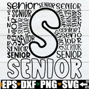 Senior Svg, Senior Word Art Svg, Senior Back to School Shirt SVG PNG ...