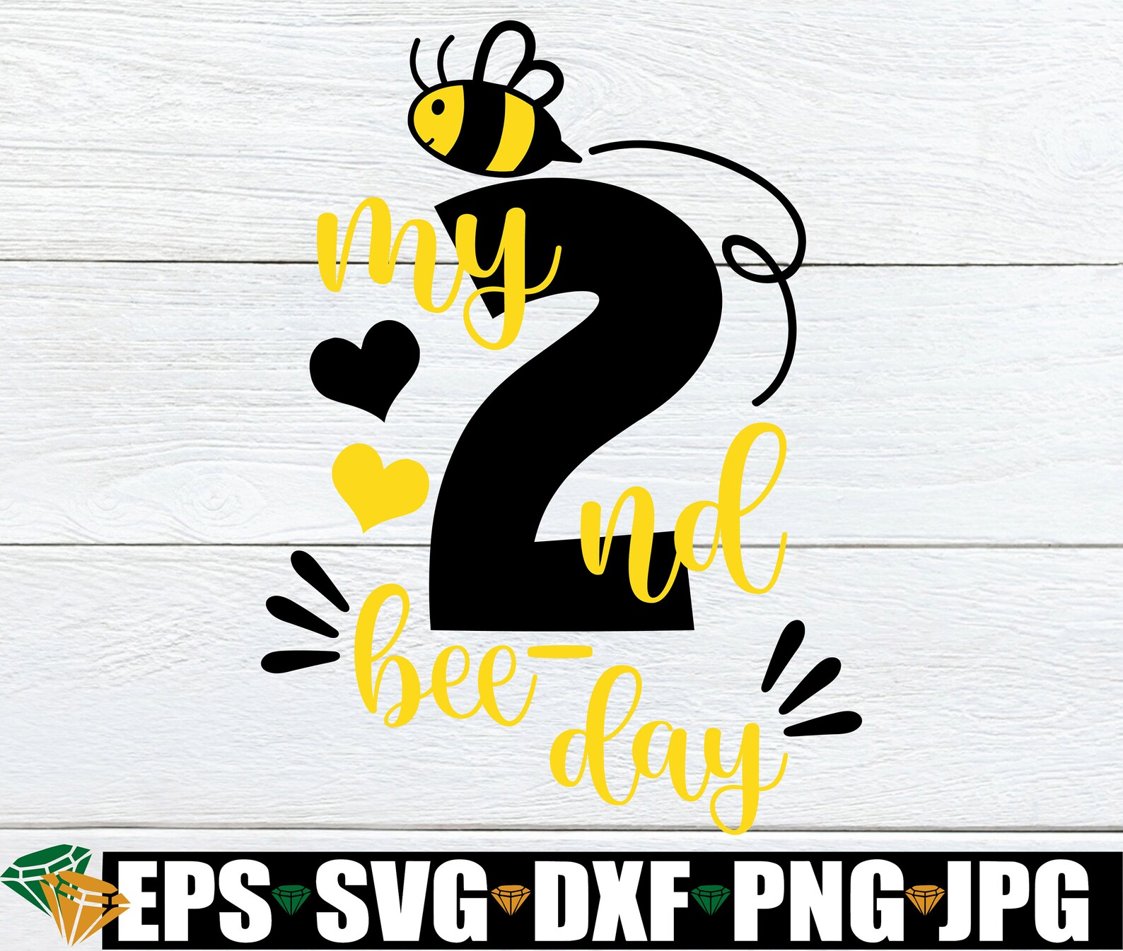 My 2nd Bee-day Girls 2nd Birthday Bee Theme 2nd Birthday - Etsy