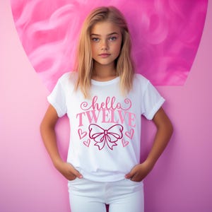 Hello Twelve, Girl 12th Birthday Svg Cut File, Girls 12th Birthday ...