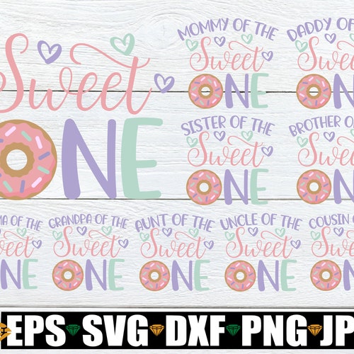 Sweet One SVG First Birthday Cutting File 1st Birthday Party - Etsy