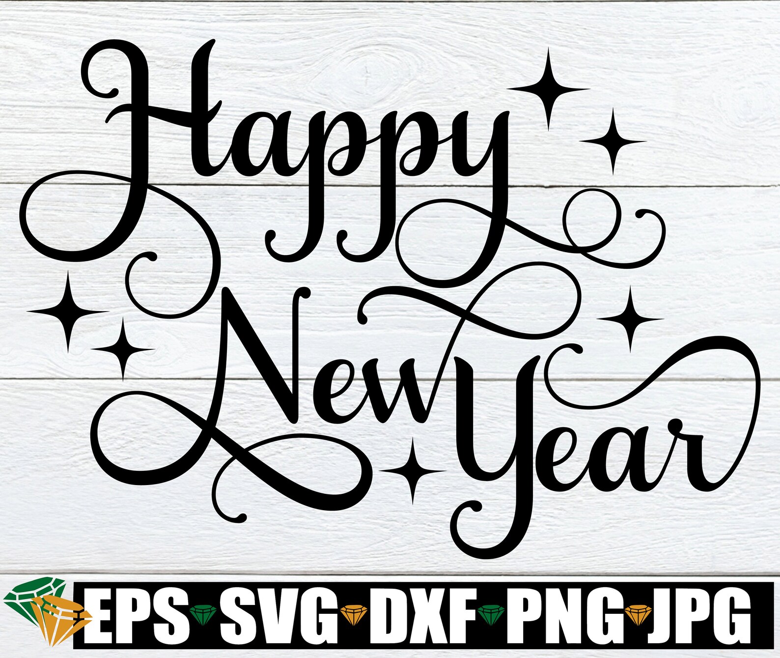 Happy New Year New Year Svg Happy New Year Svg New Year - Etsy