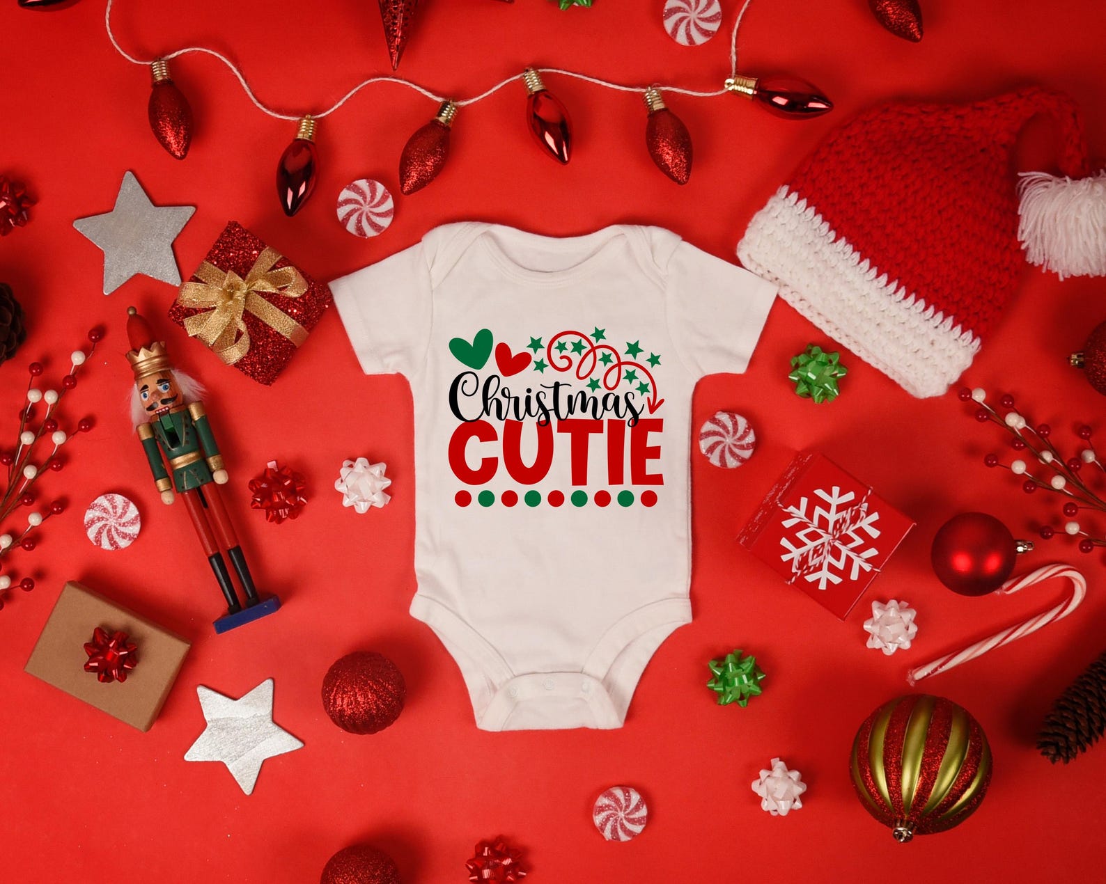 Christmas Cutie Svg Png, Girls Christmas Shirt Svg Png, Girls Christmas ...