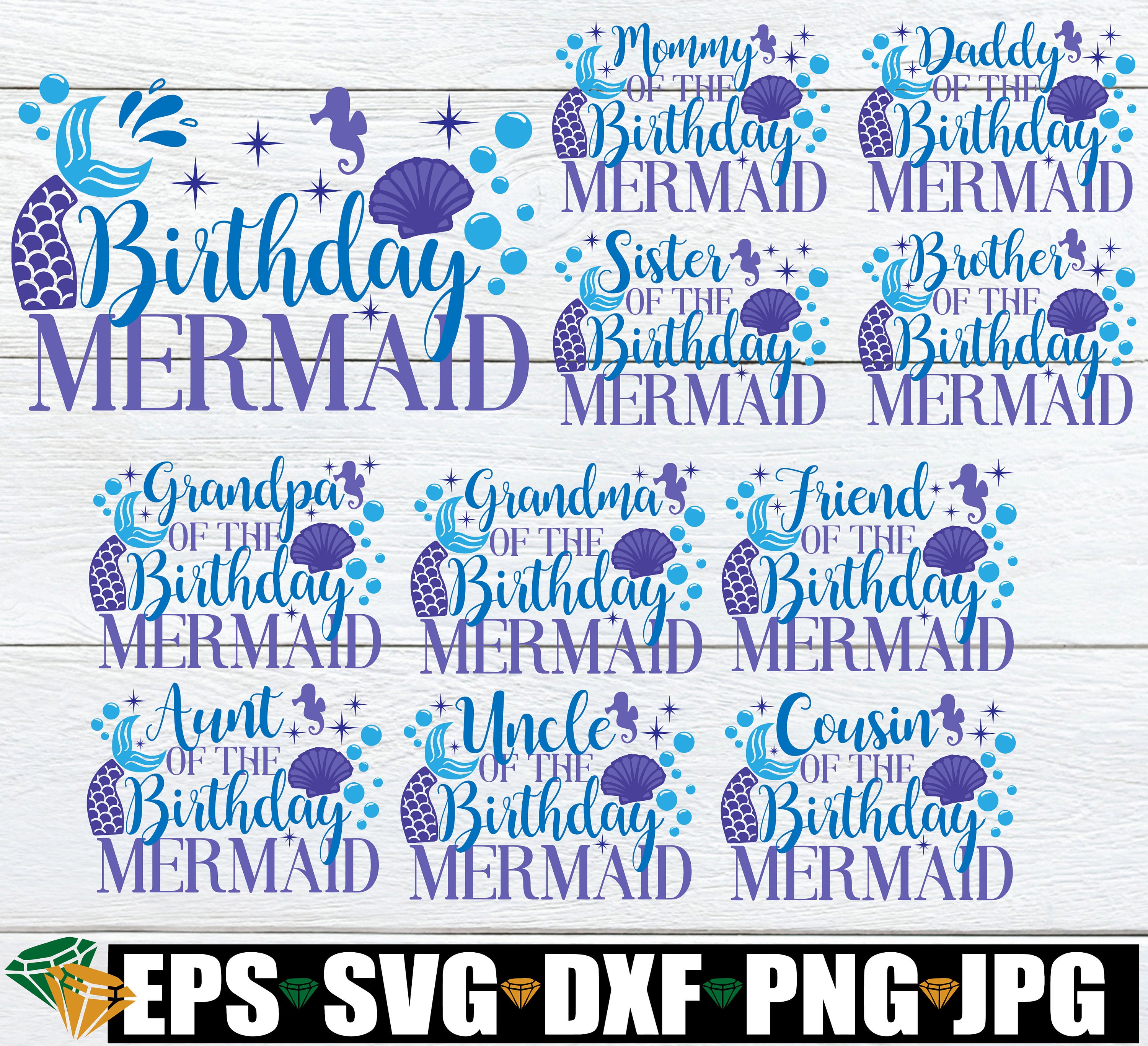 Family Matching Mermaid Birthday. Mermaid Birthday. Mermaid - Etsy