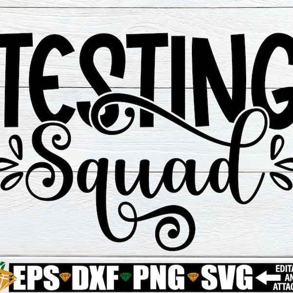 Staar Testing Squad Svg - Etsy