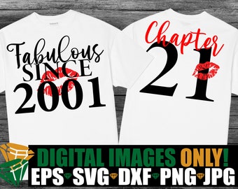 21st Birthday Svg - Etsy