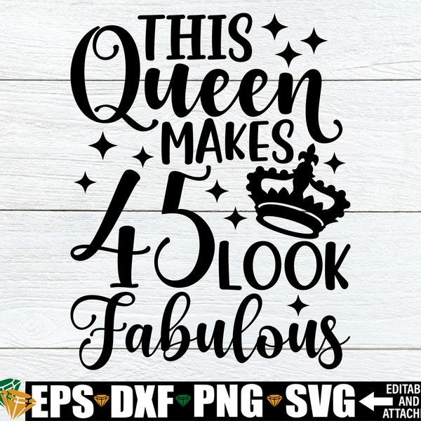 45th Birthday - Etsy