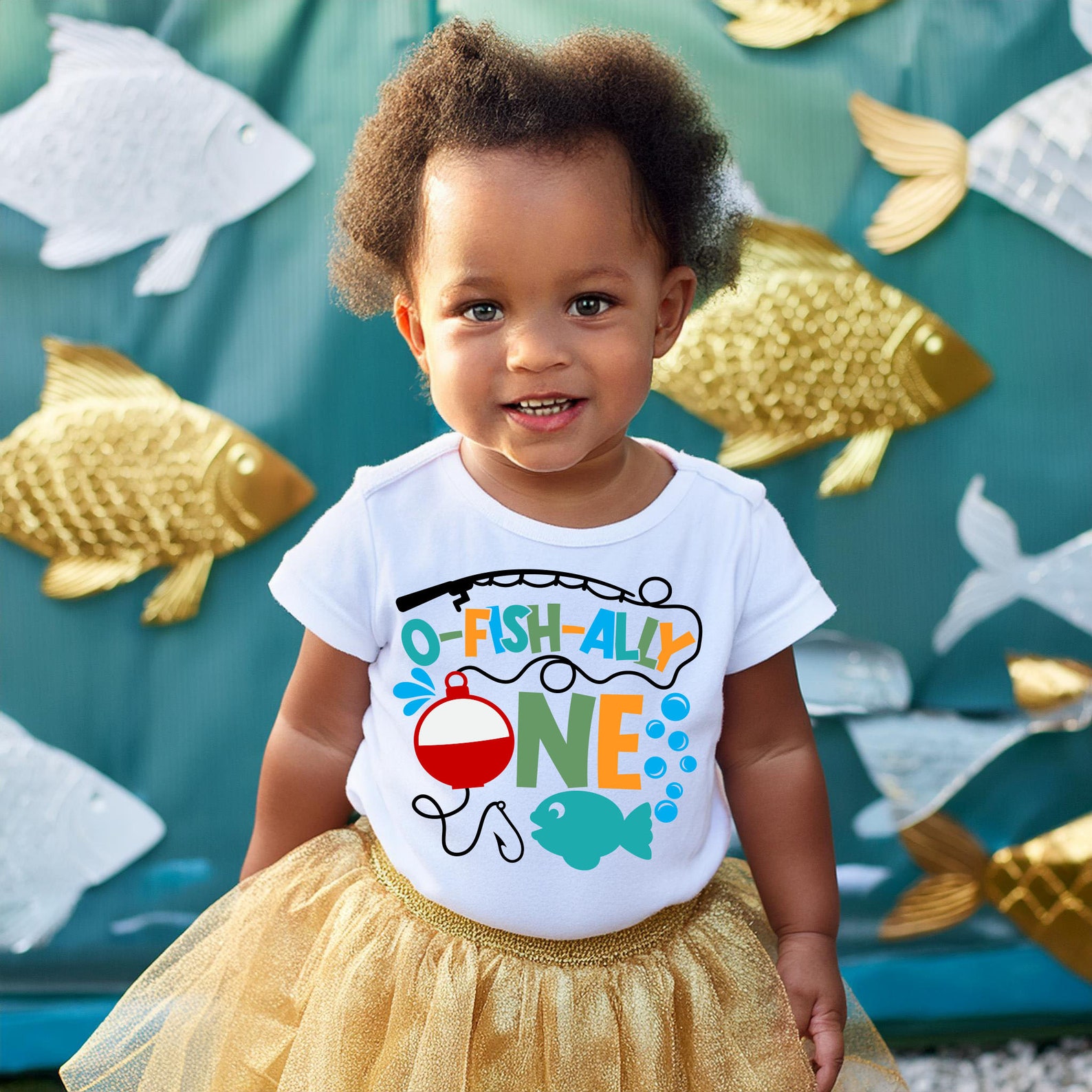 O-fish-ally One Svg, Fish Theme 1st Birthday Svg, First Birthday Svg ...