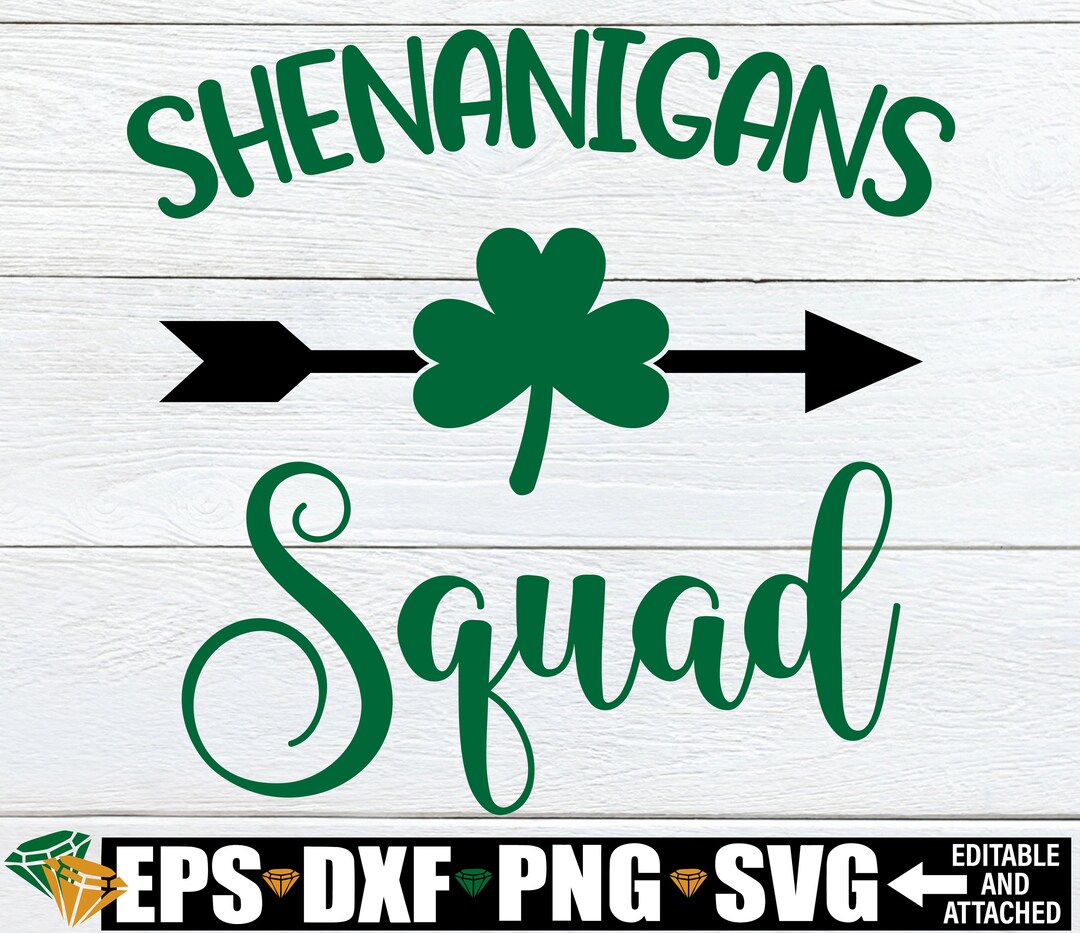 Shenanigans Squad, Matching St. Patrick's Day, St. Patrick's Day Svg ...