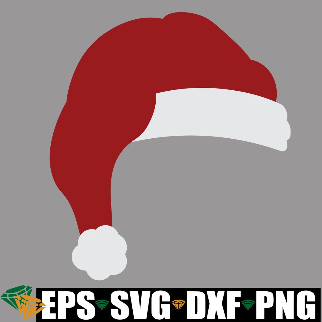 Santa Hat Svg, Christmas SVG File for Cutting Machine, Santa's Hat ...