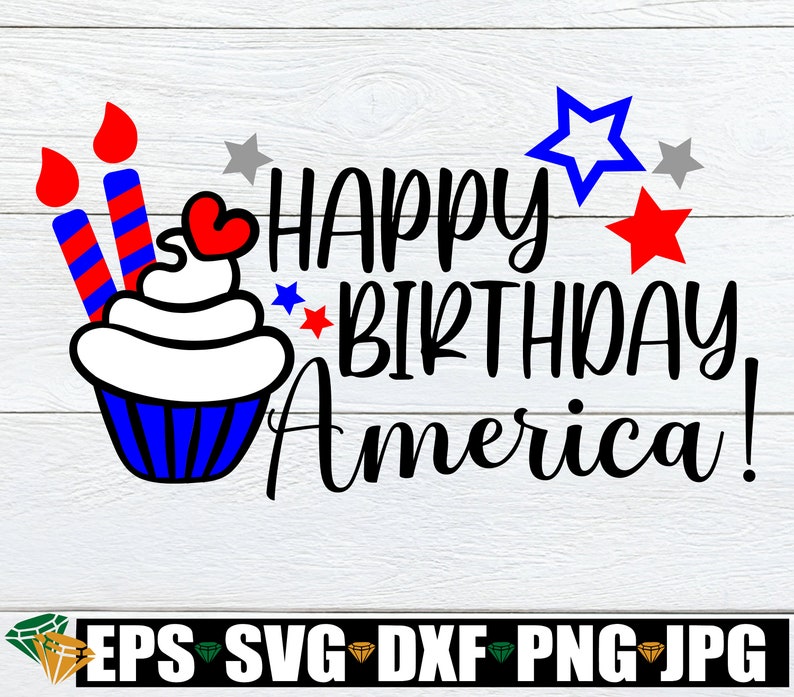 Happy Birthday America 4th of July Fourth of July Cute 4th - Etsy