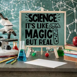 Science Its Like Magic but Real, Funny Science Shirt Svg, Science ...