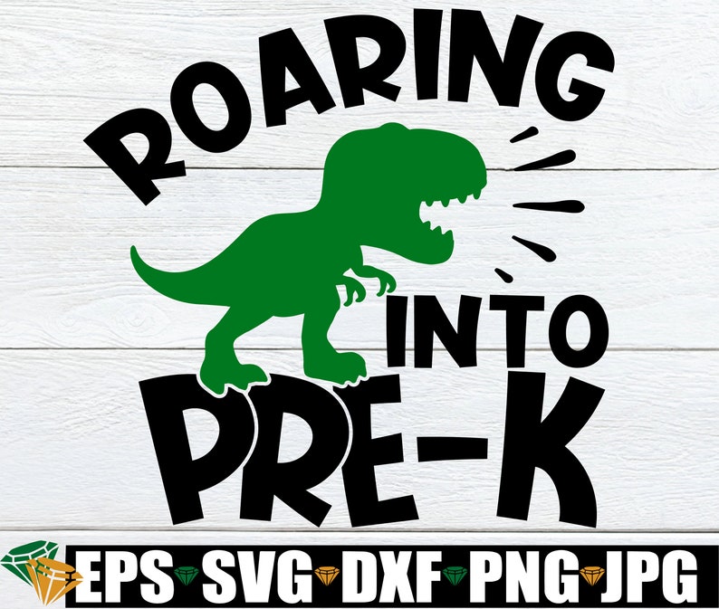 Roaring Into Pre-k First Day of Pre-k Svg Boys First Day of - Etsy