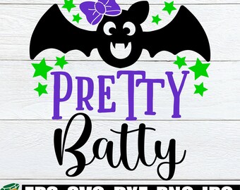 Halloween Batty Svg | Etsy