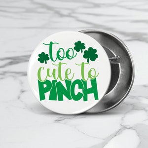 Too Cute to Pinch, St. Patrick's Day Svg, Kids St. Patrick's Day Svg ...