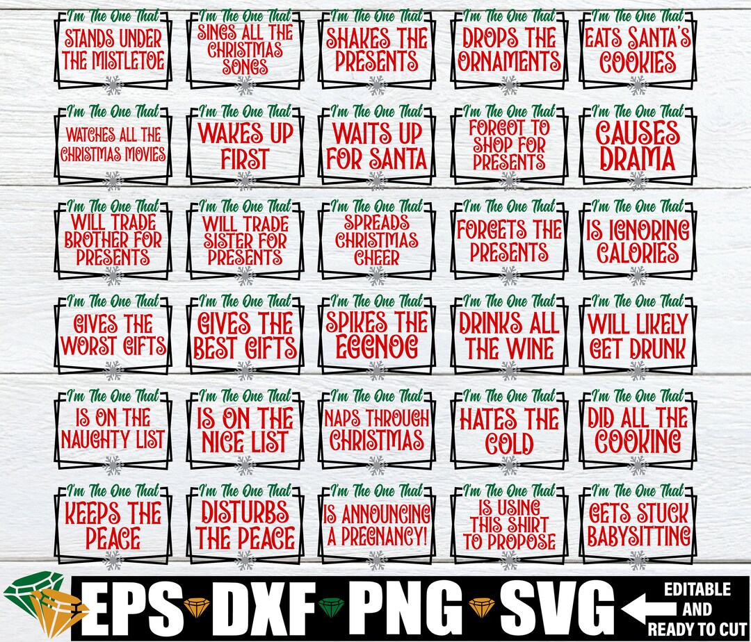 Matching Family Christmas Bundle SVG, Matching Family Christmas Shirts ...