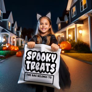 Halloween Spooky Treats Svg, Halloween Tote Svg, Halloween Candy Bag ...