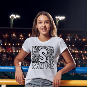 Senior Svg, Senior Word Art Svg, Senior Back to School Shirt SVG PNG ...