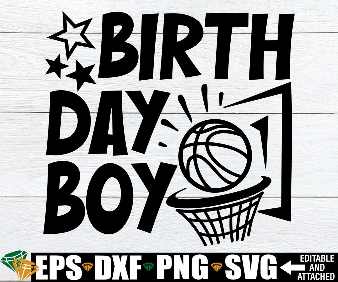 Basketball Birthday Svg Png, Basketball Birthday Boy Svg Png ...