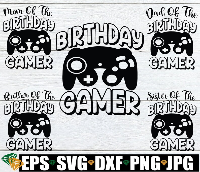 Birthday Gamer, Gamer Birthday, Matching Family Video Game Birthday ...