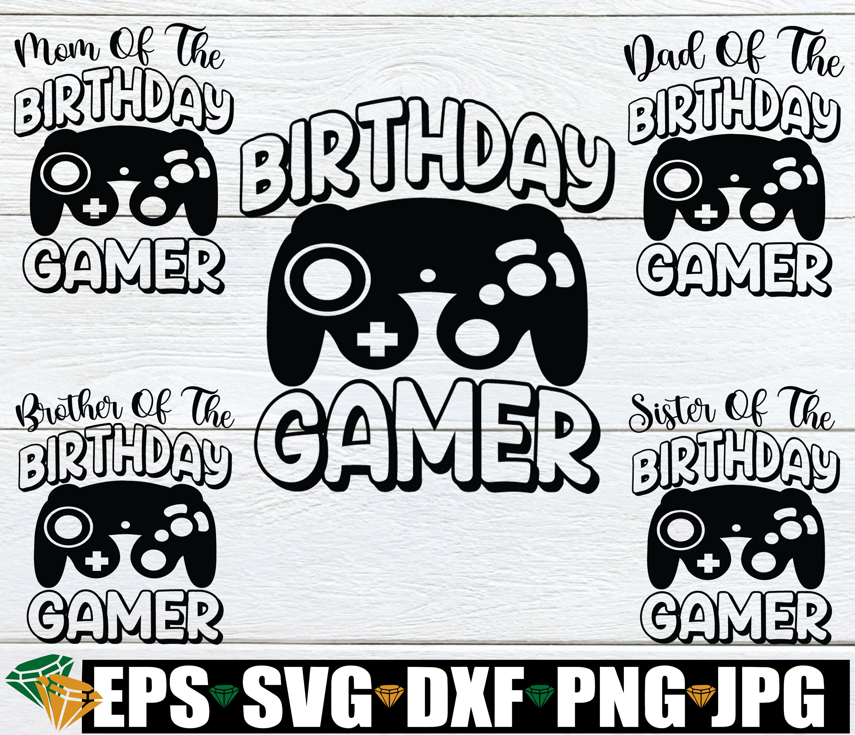 Birthday gamer Gamer Birthday Matching Family Video Game | Etsy
