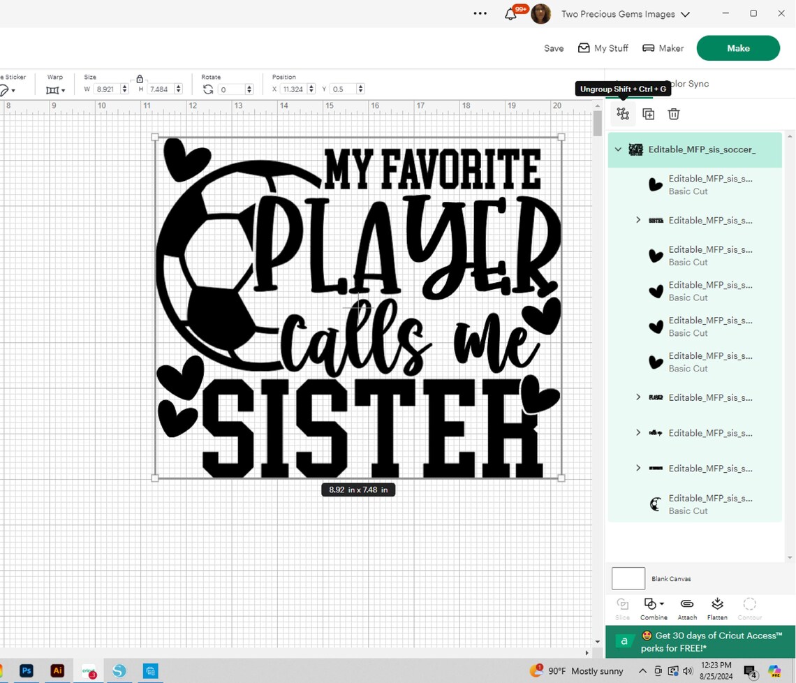 My Favorite Player Calls Me Sister Svg, Favorite Player Svg, Sister ...