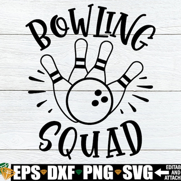 Bowling Svg - Etsy