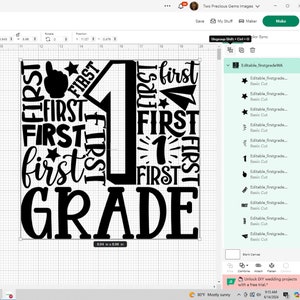 First Grade Svg, First Grade Cut File, Matching First Grade Team ...