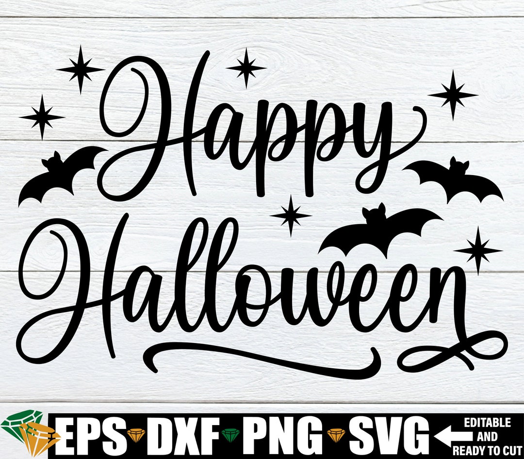Happy Halloween Svg, Halloween Decor Svg Png, Halloween Door Sign Svg ...