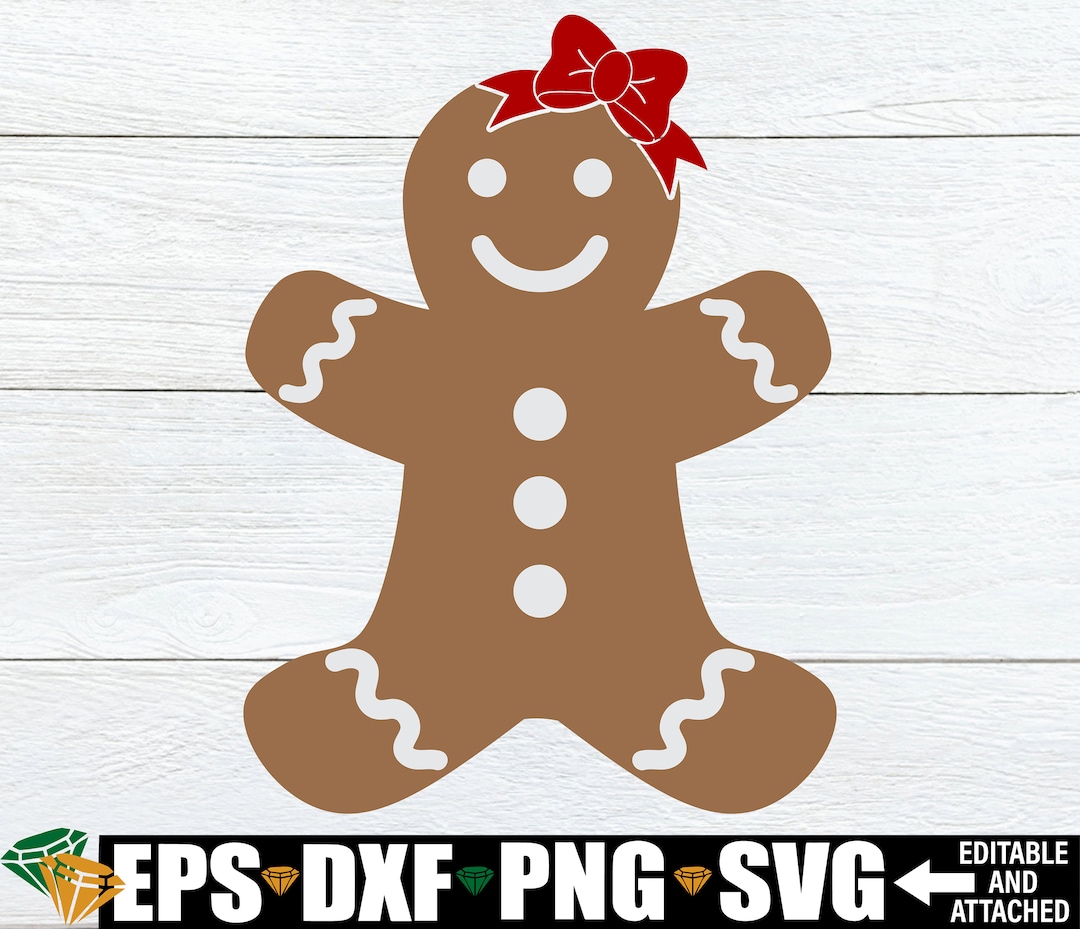 Gingerbread Girl Svg, Gingerbread Girl Digital Download,gingerbread ...