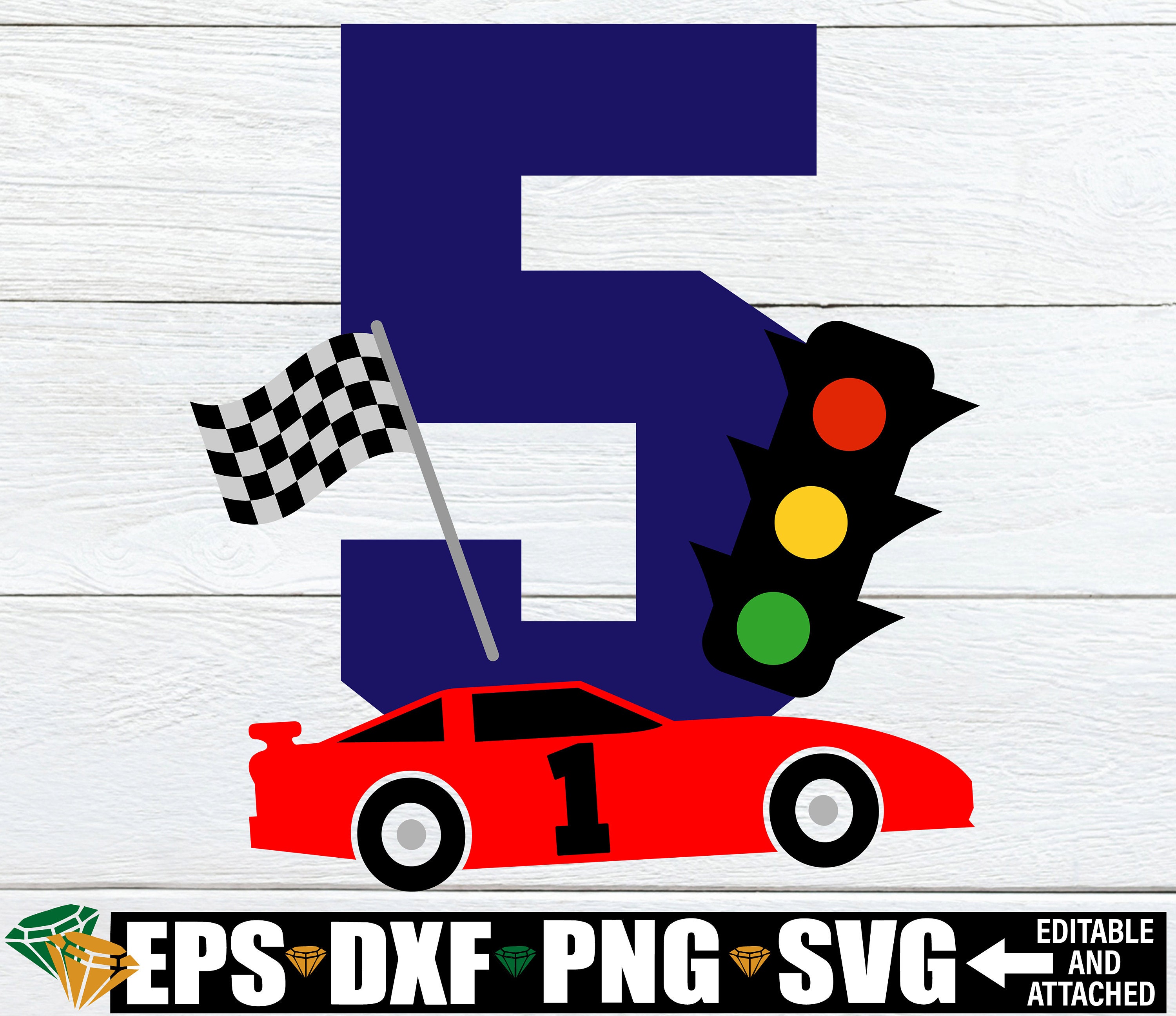 Racing Theme 5th Birthday Racing Car Themed Birthday Racing - Etsy
