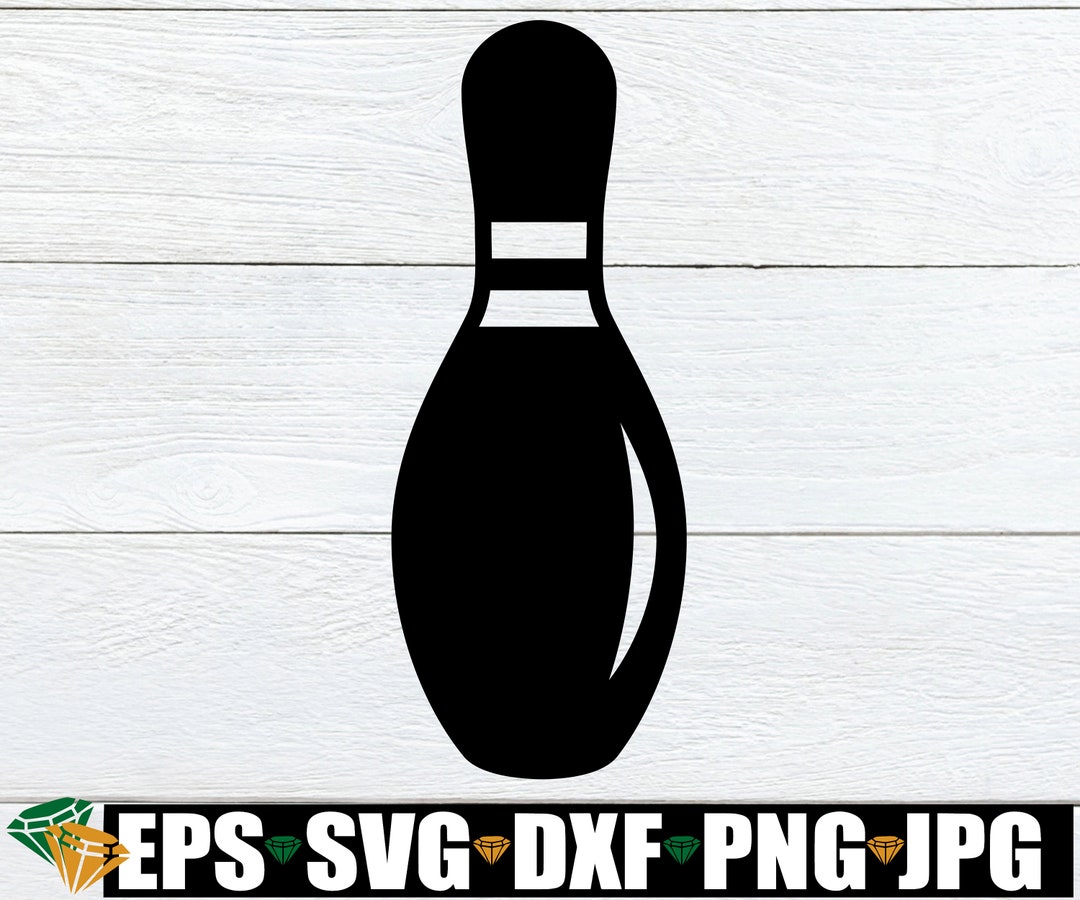 Bowling Pin Svg, Bowling Clipart, Bowling Svg, Bowling Pin Cut File ...