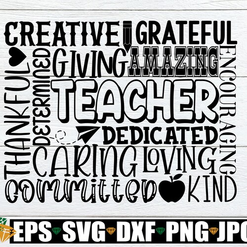 Teacher Subway Art Svg Teacher Appreciation Teacher - Etsy