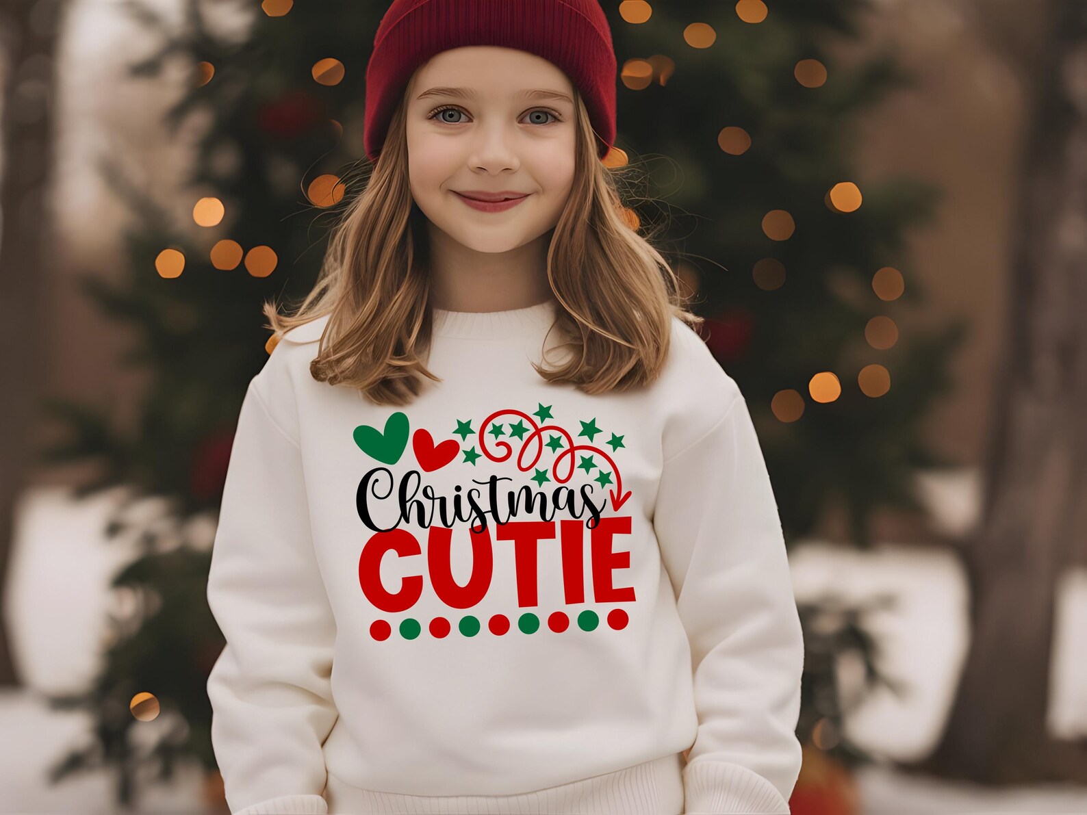 Christmas Cutie Svg Png, Girls Christmas Shirt Svg Png, Girls Christmas ...