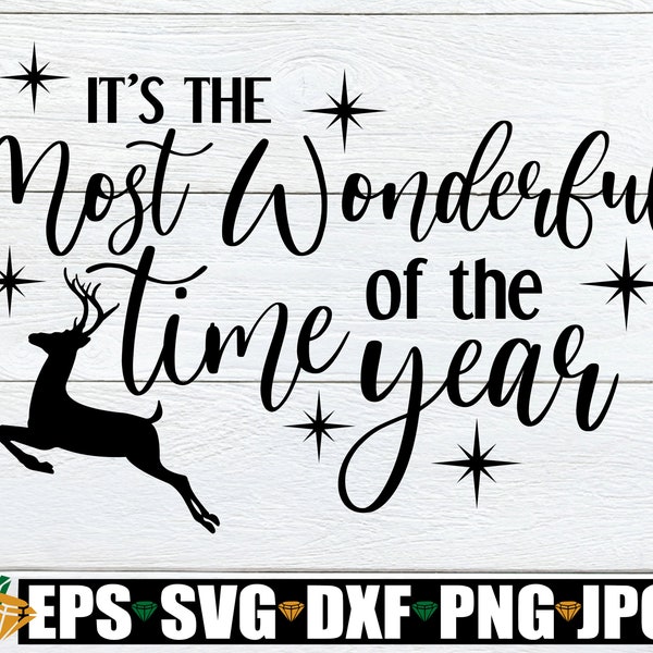 Its The Most Wonderful Time Of The Year Svg Etsy